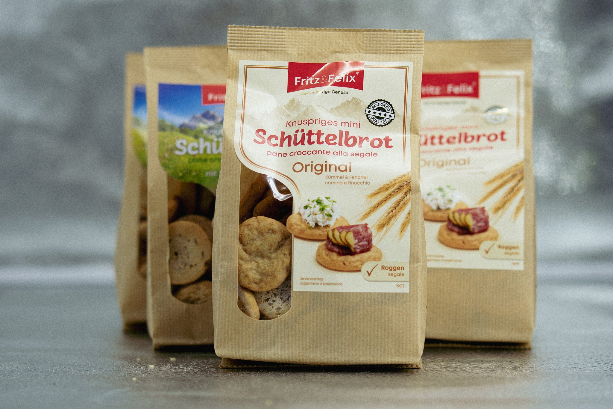 Mini Schüttelbrot Fritz & Felix – Classic – nine's label - Raich Speck GmbH