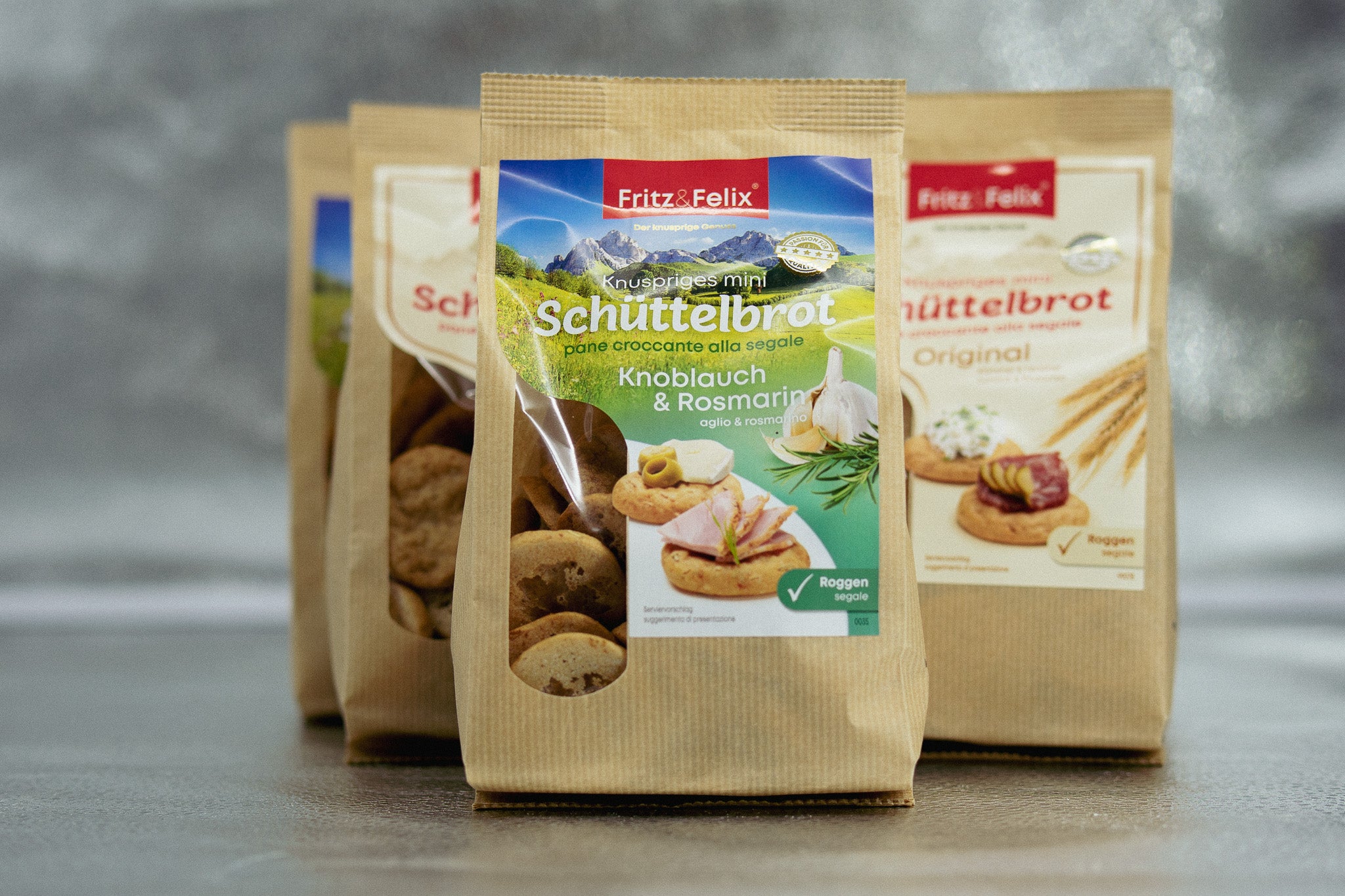 Mini Schüttelbrot Fritz & Felix – Knoblauch – nine's label - Raich ...